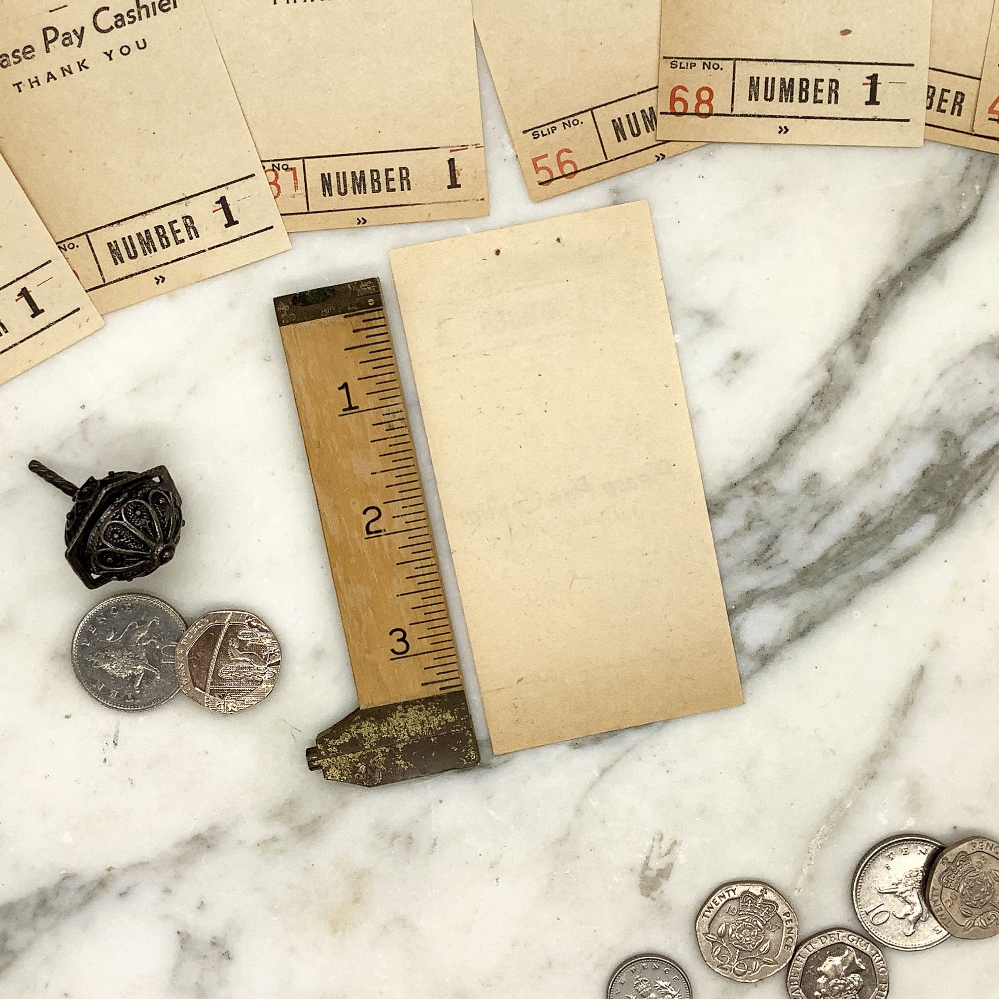 Vintage Barbershop Please Pay Cashier Tickets 1940s Set of 8 Barber ...