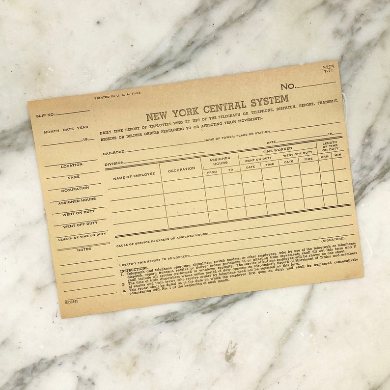 Vintage Railroad Ephemera Pack of 7 | Railway Collectibles | Train ...