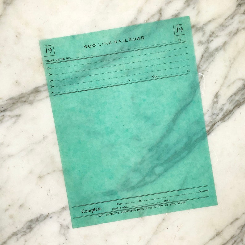 Vintage Railroad Ephemera Pack of 7 | Railway Collectibles | Train ...