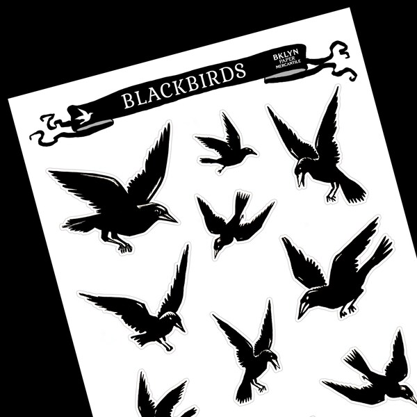 Blackbird Stickers - Etsy