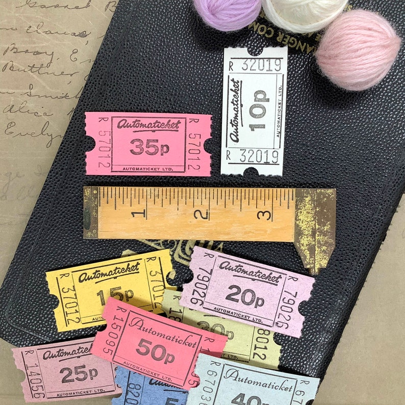 Vintage Rare British Automaticket Tickets | Retro Amusement Tickets ...