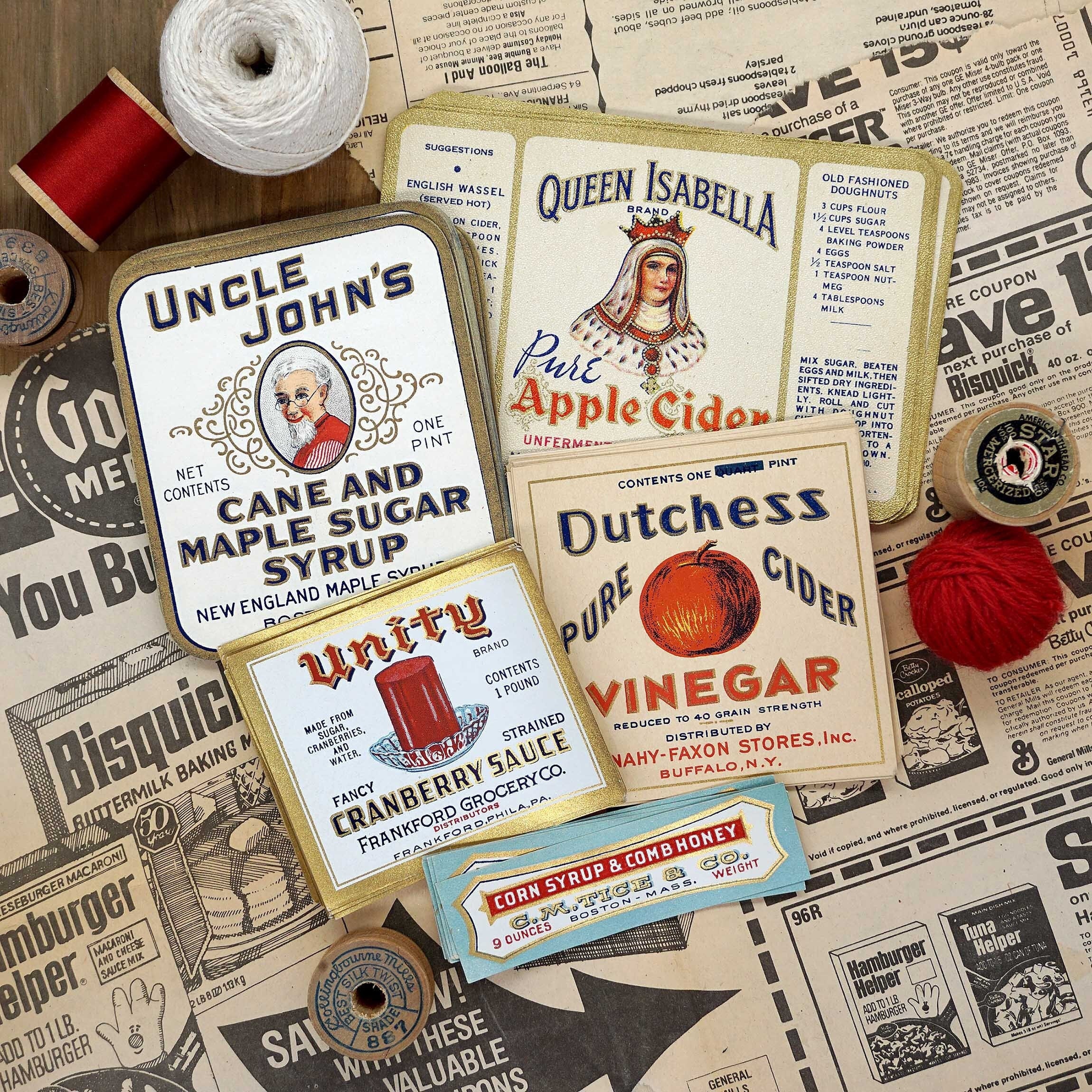 Vintage Food Labels