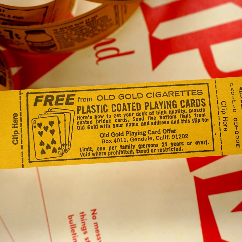 Vintage Cash Register Roll Coupons 1970s - Set of 8 | Retro Coupons ...