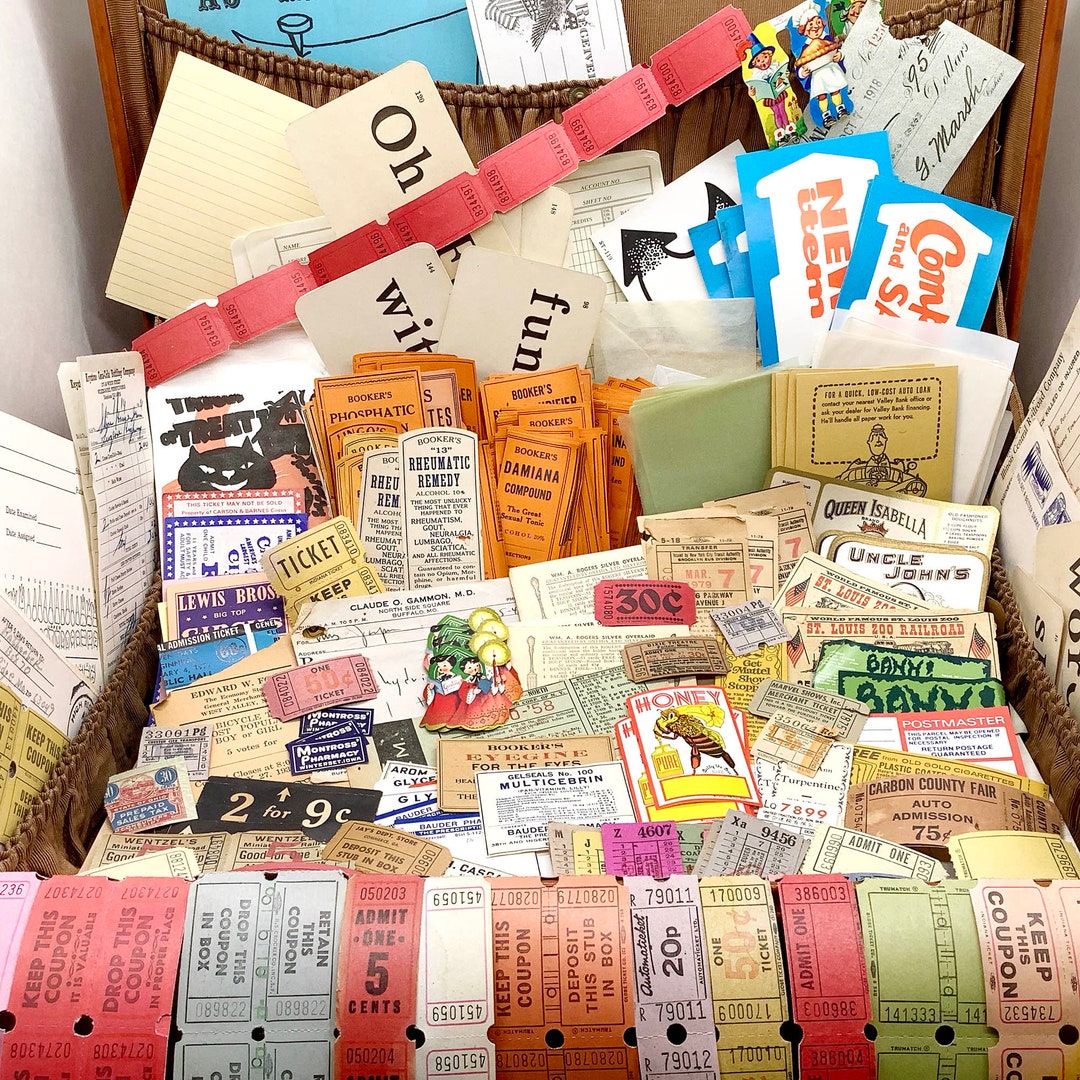 100 Pieces Vintage Paper Ephemera Pack | Ultimate Junk Journal Kit ...