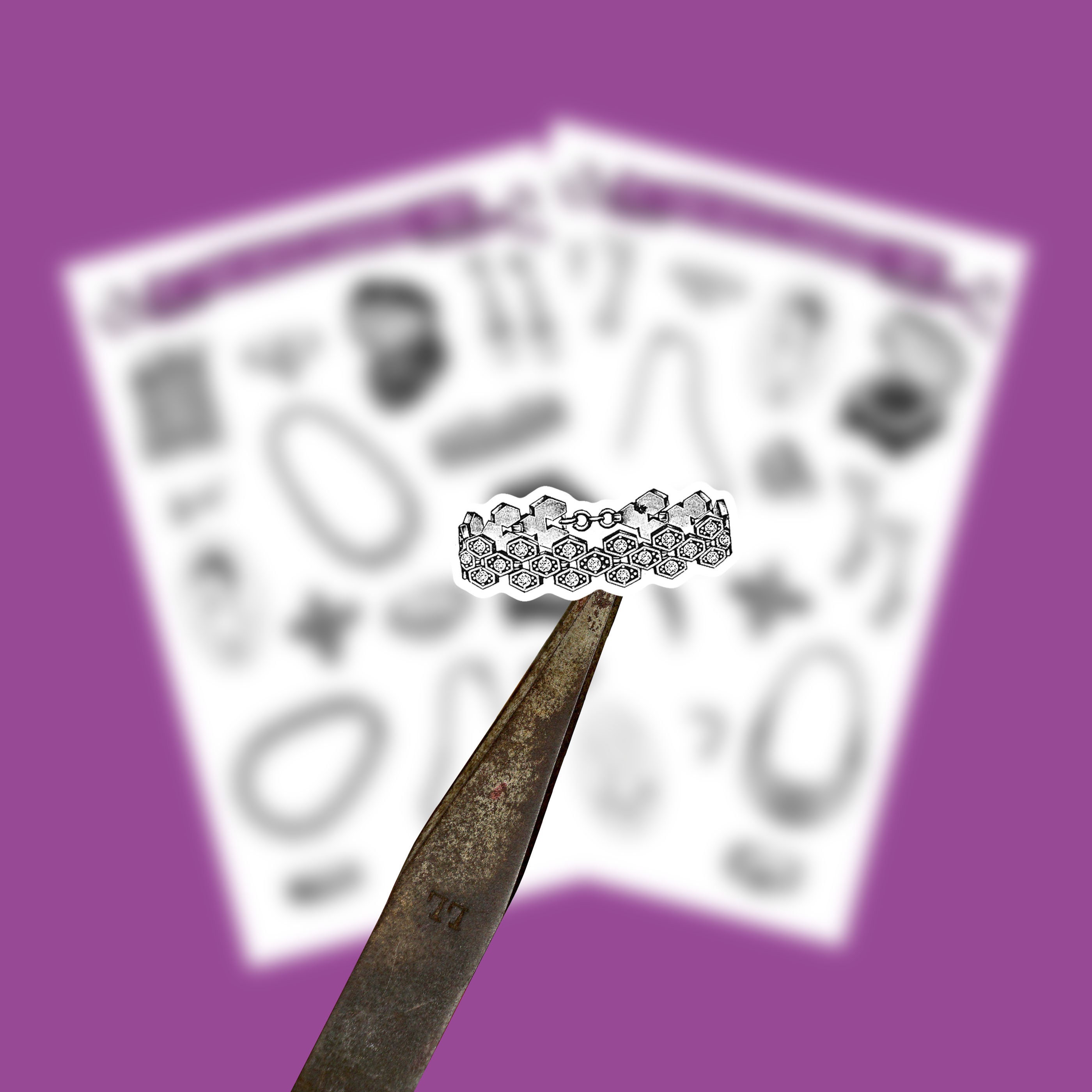 Jewelry Stickers Set of 35 Art Deco Flapper Necklaces Rings Vintage ...