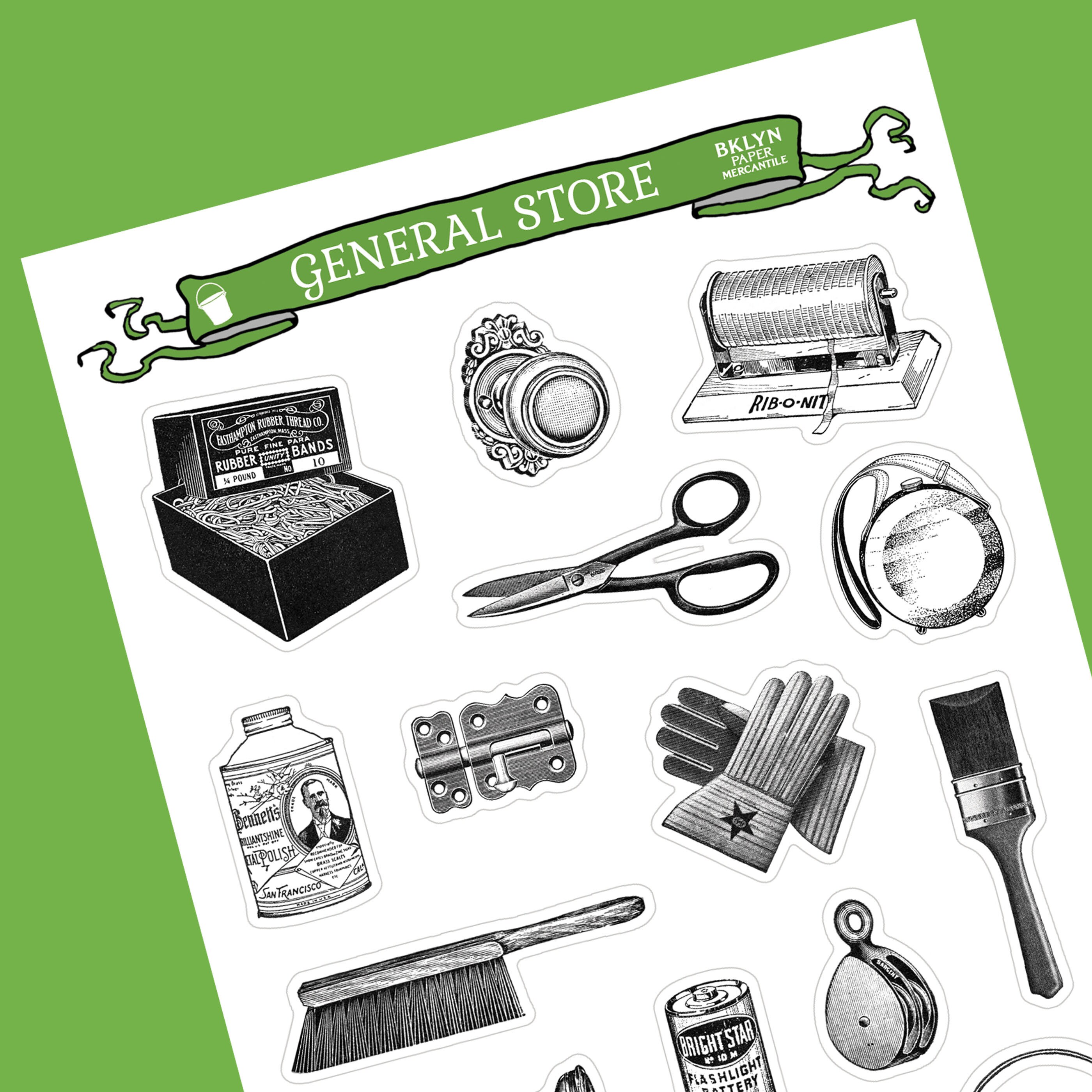 General Store Stickers Set of 31 Gardening Stickers Vintage Hardware ...