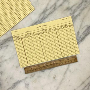 Vintage Stock Record Ledger Cards - Set of 8 | Ledger Sheet Pack | Junk ...