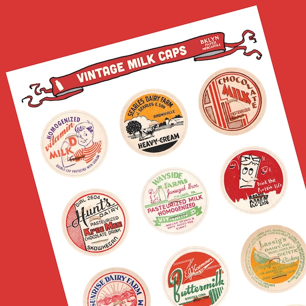 Dairy Stickers - Etsy
