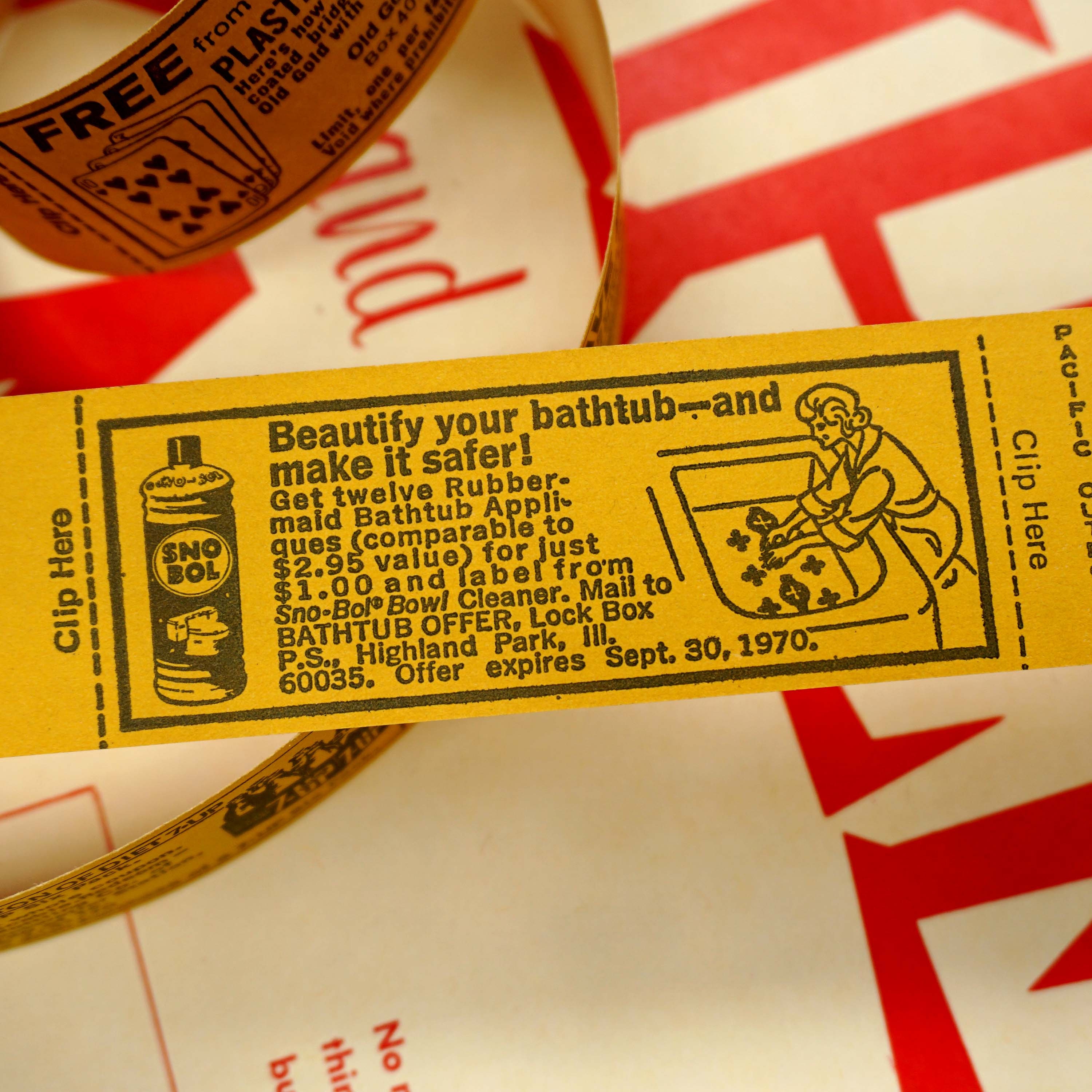 Vintage Cash Register Roll Coupons 1970s Set of 8 Retro Coupons Paper ...