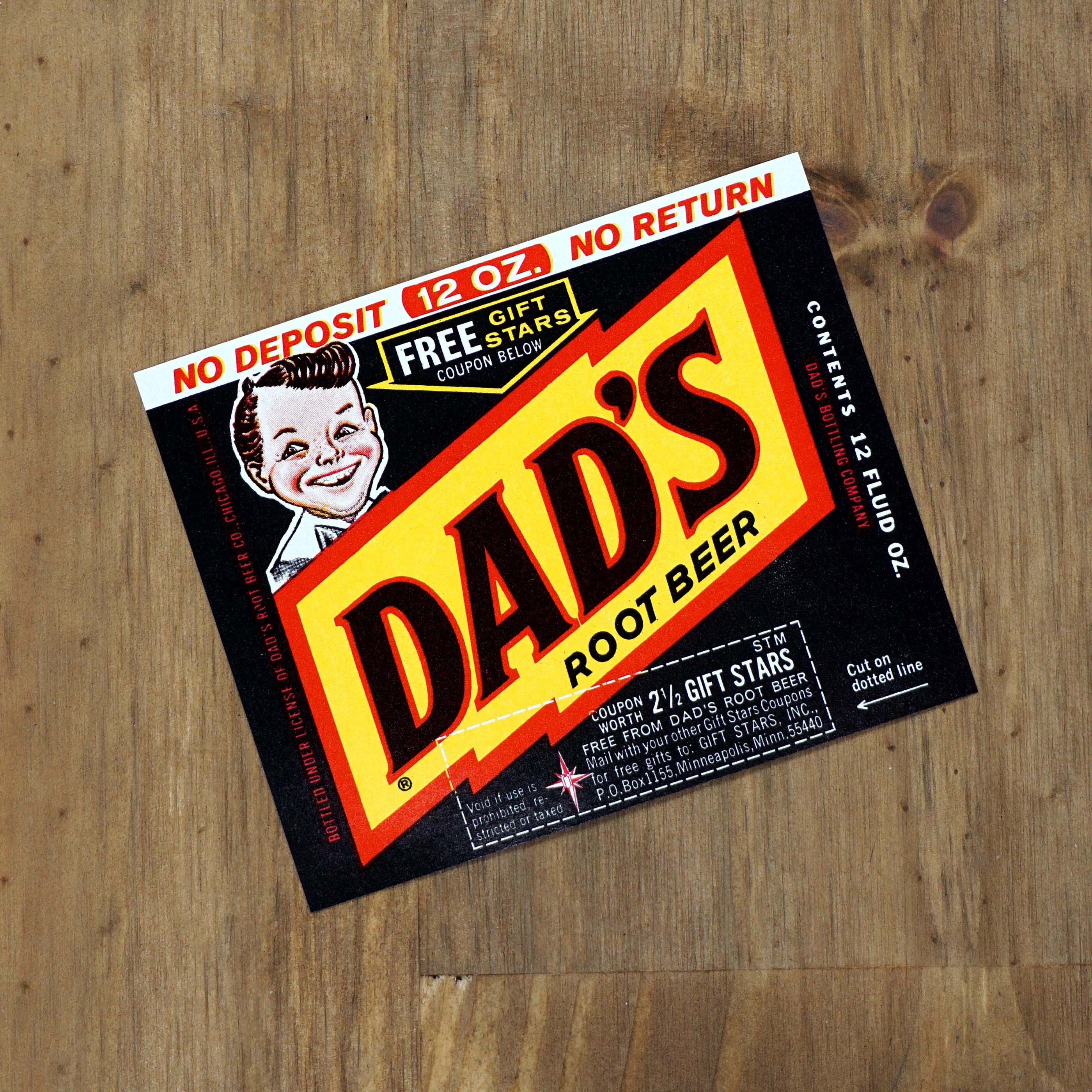 Vintage Dad's Root Beer Labels - Set of 5 | Kitsch Root Beer Making ...