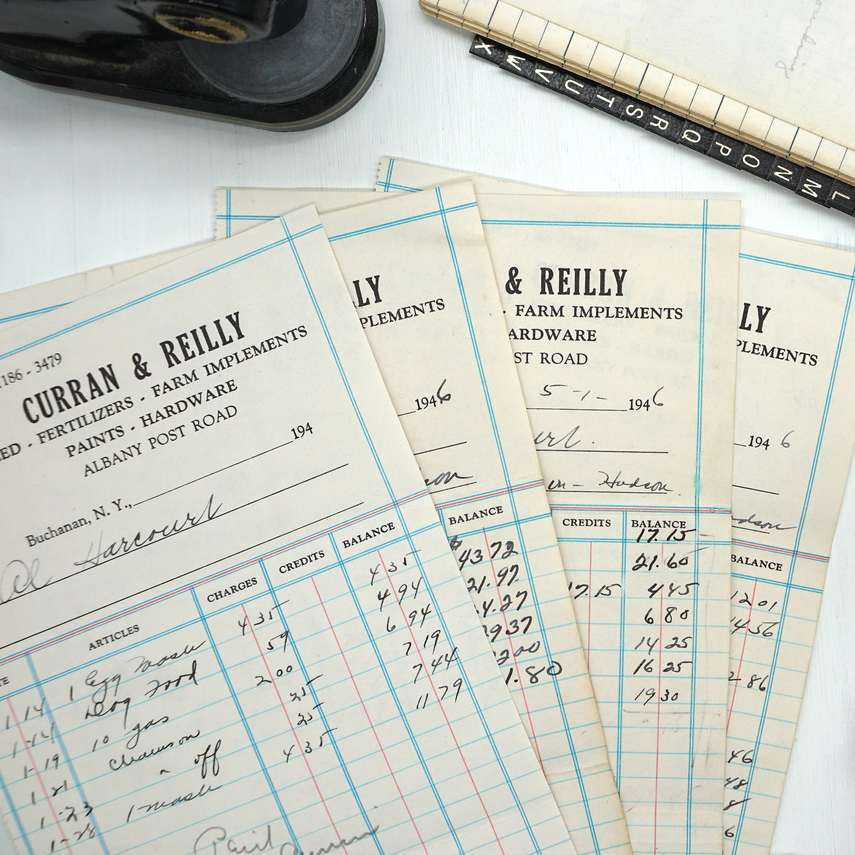 Vintage Handwritten Receipt 1940s Hardware Store Lumber Yard Receipt ...