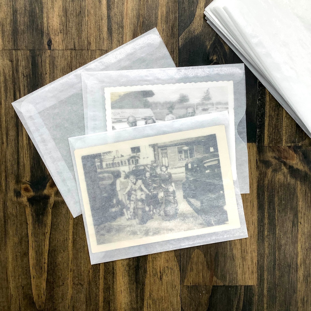 Vintage Glassine Envelopes | Set of 10 Glassine Negative Sleeves ...