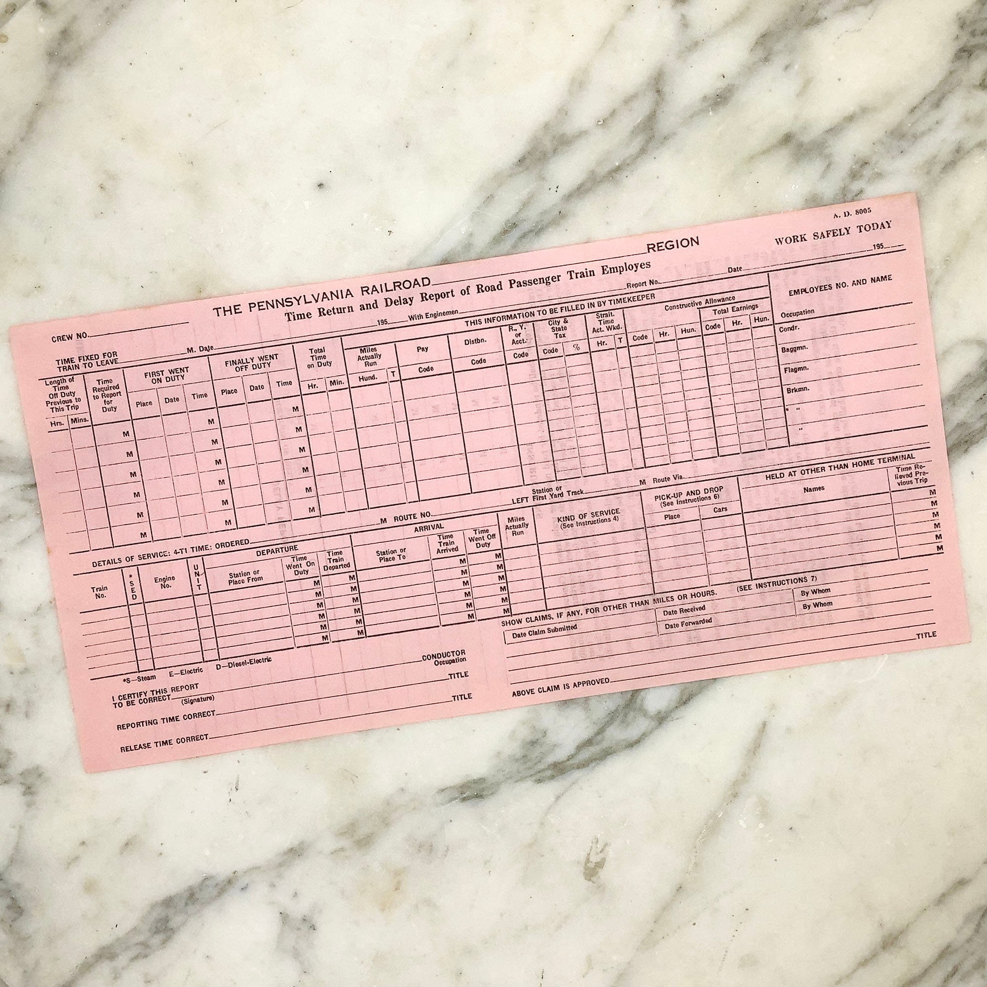 Vintage Railroad Ephemera Pack of 7 | Railway Collectibles | Train ...