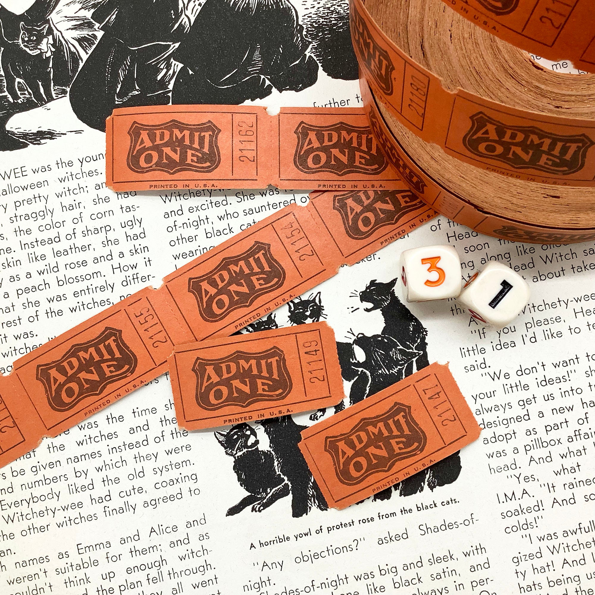 Vintage Orange Admit One Shield Tickets 1920s | Rare Tickets | Vintage ...