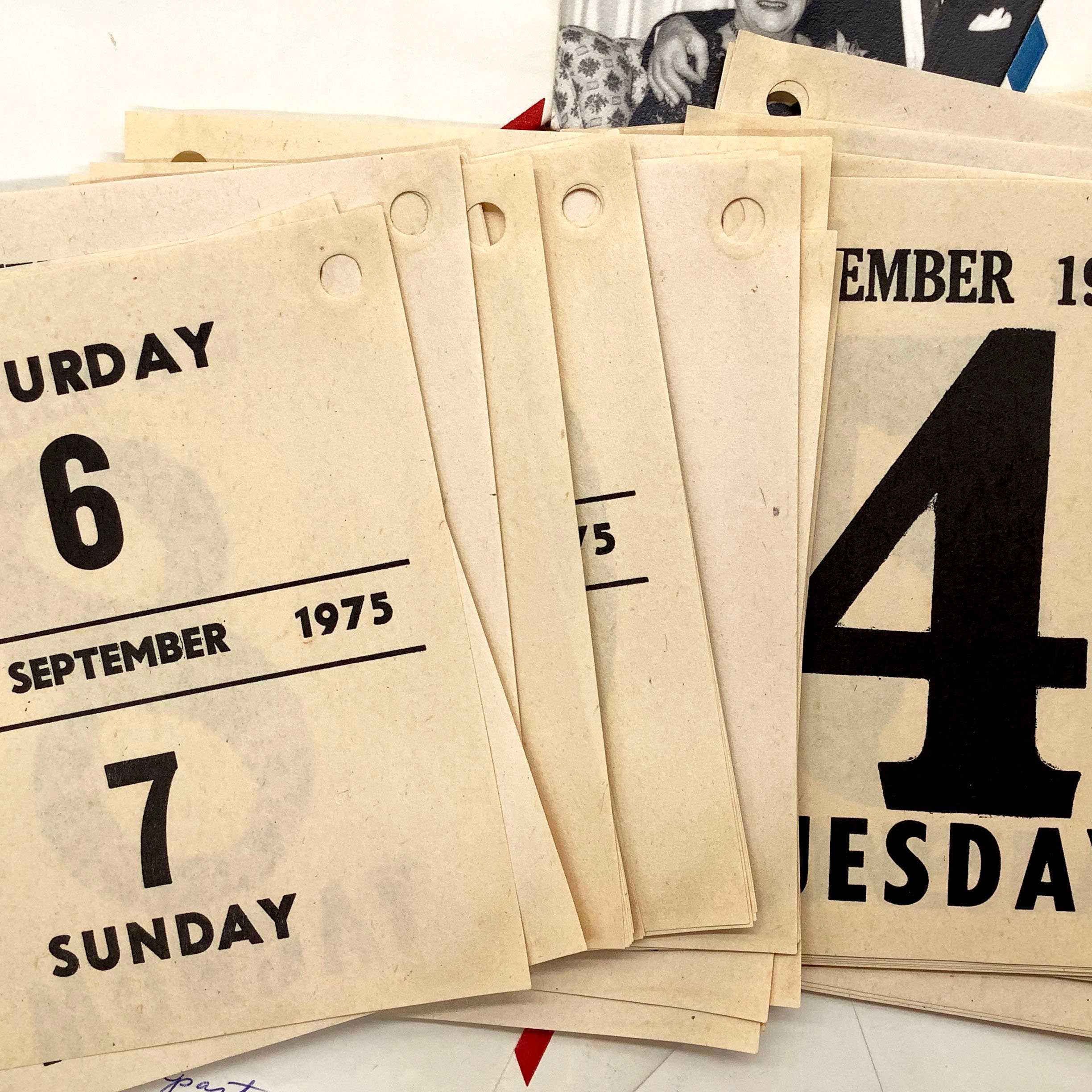 Vintage Calendar Pages 1970s Set of 6 Desk Calendar Sheets - Etsy