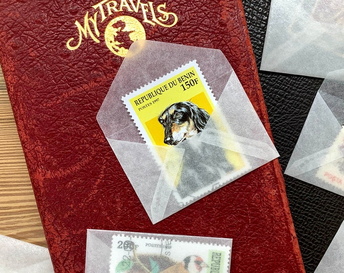 Vintage Tiny Glassine Envelopes - Set of 10 | Handmade Translucent ...
