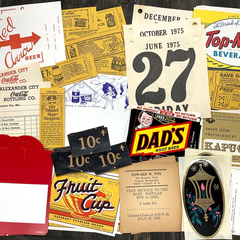 Ephemera Packs - Etsy