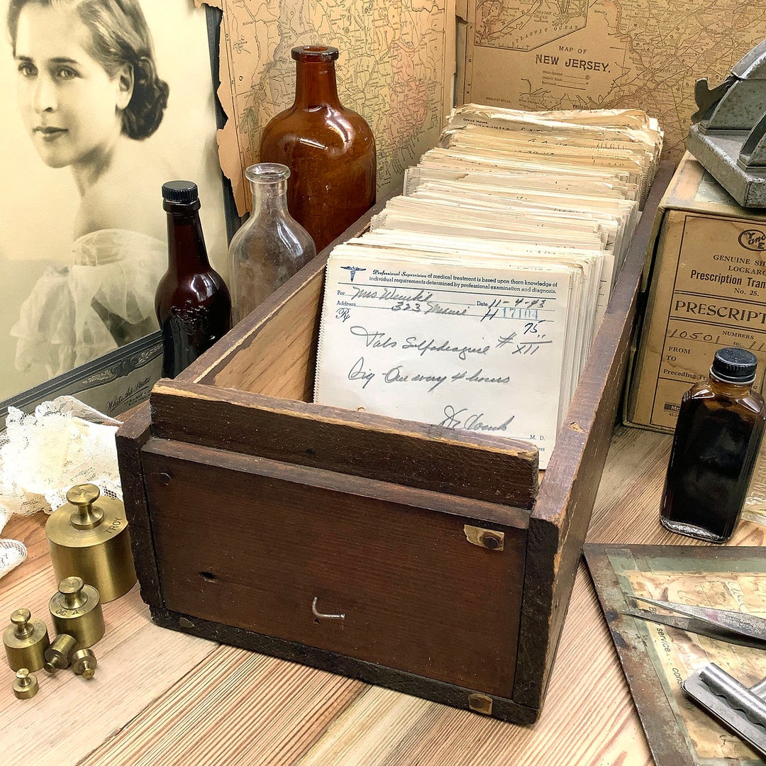 Vintage Pharmacy Prescriptions - Set of 10 | Handwritten Medical ...