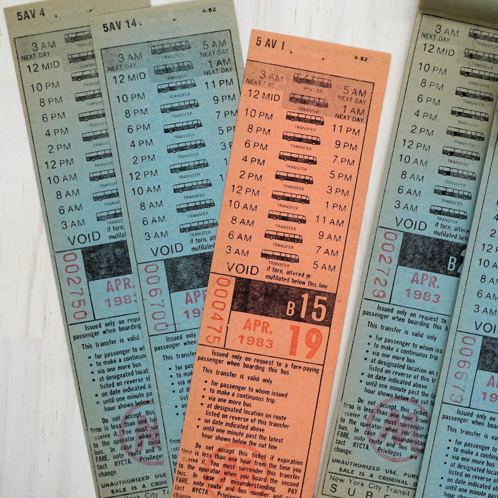 Vintage NYC Brooklyn Bus Tickets 1980s - Set of 3 | New York City ...