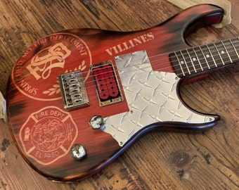 Custom Painted Guitar - Etsy