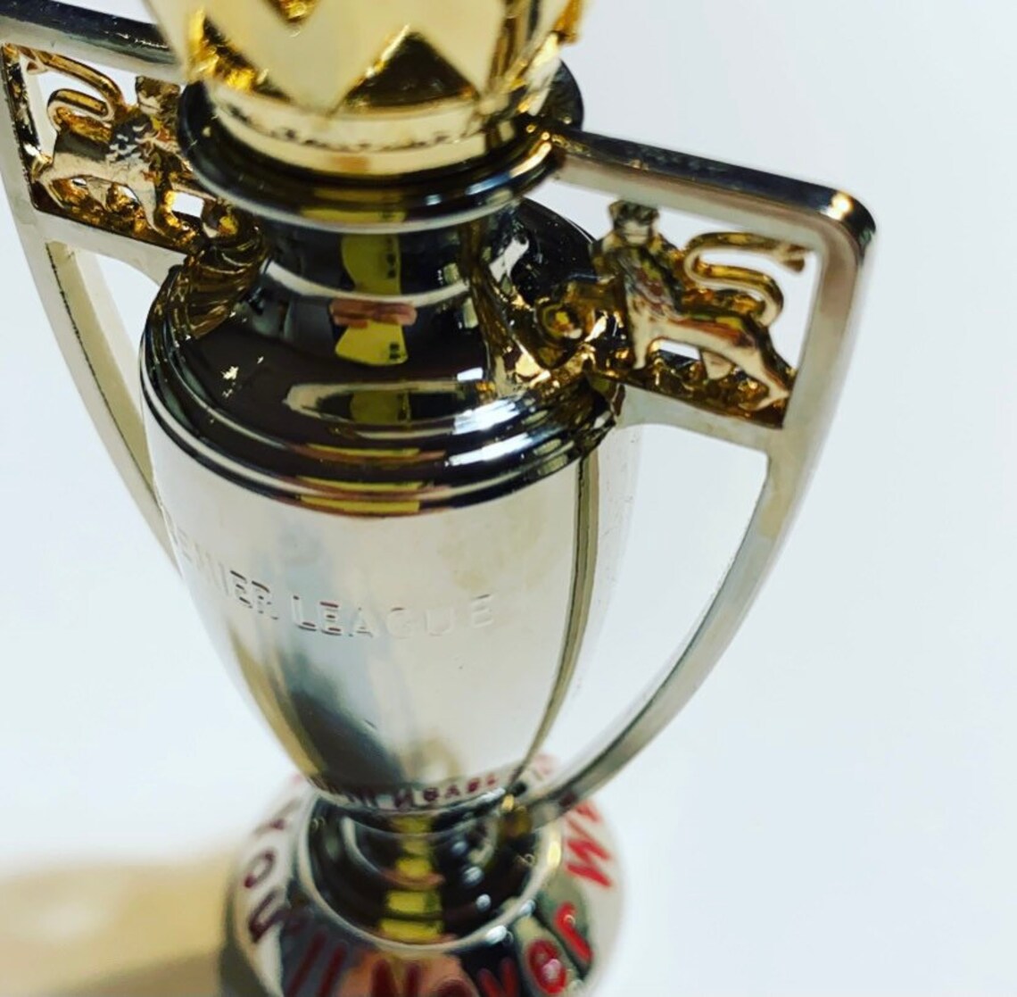 Liverpool Metal Prem Trophy With Youll Never Walk Alone Red Enamel on ...