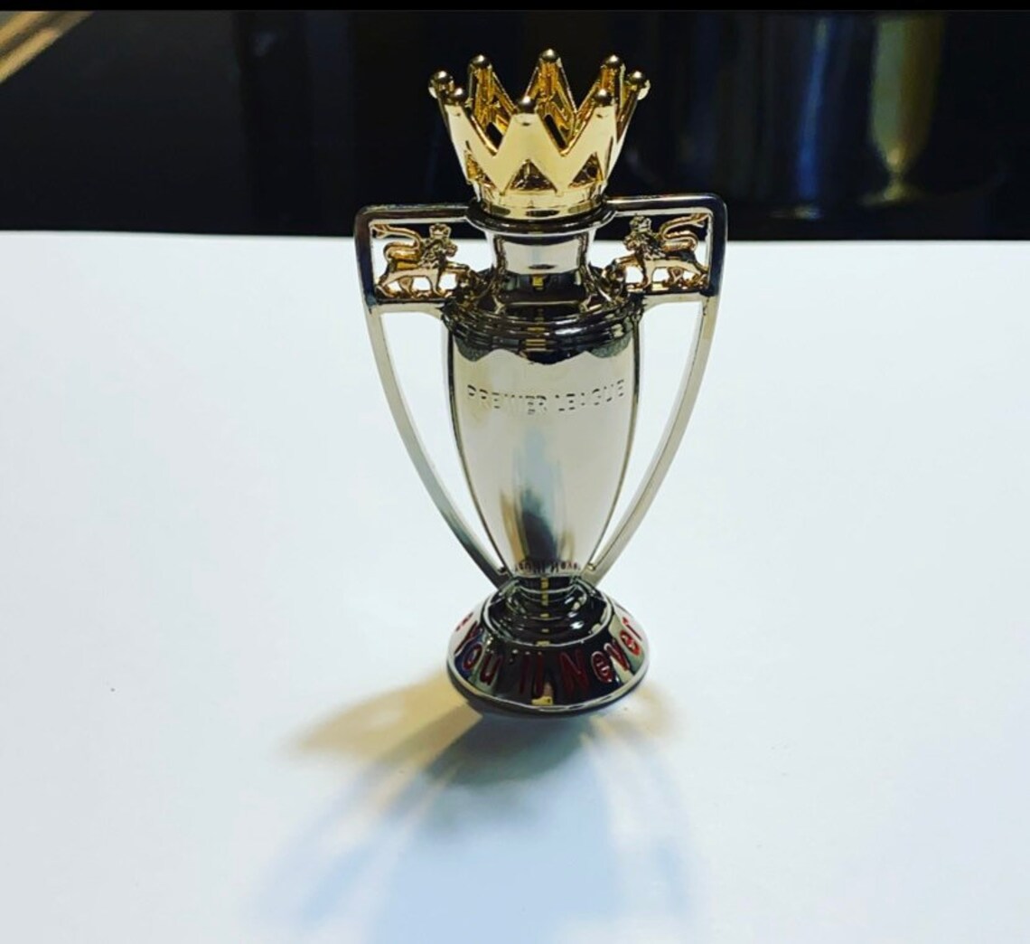 Liverpool Metal Prem Trophy With Youll Never Walk Alone Red Enamel on ...