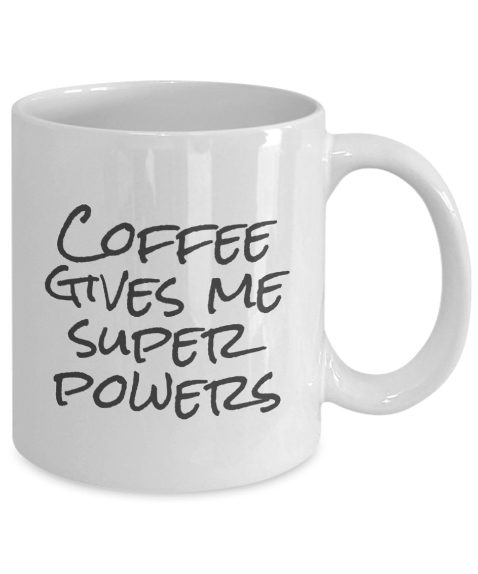 Coffee Gives Me Super Powers Funny Coffee Mug Gift - Etsy