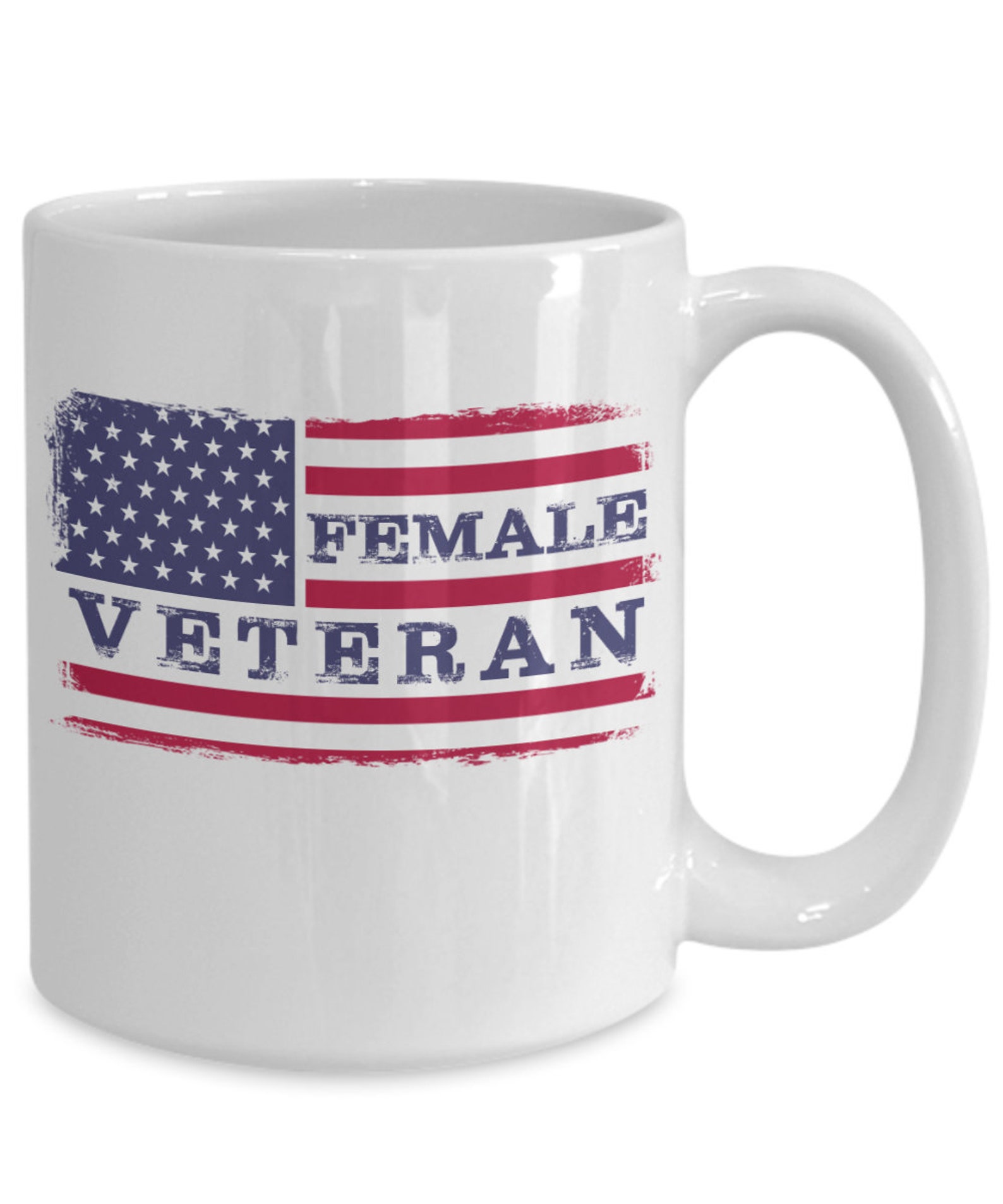 Female Veteran - Patriotic Coffee Cup - Etsy