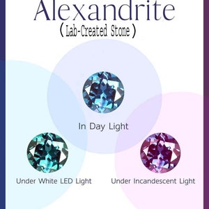 Alexandrite Ring S925 Sterling Silver Ring for Women Prefect Gifts for ...