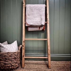 Rustic Wooden Blanket Ladder/ Towel Ladder/display Ladder/clothes ...
