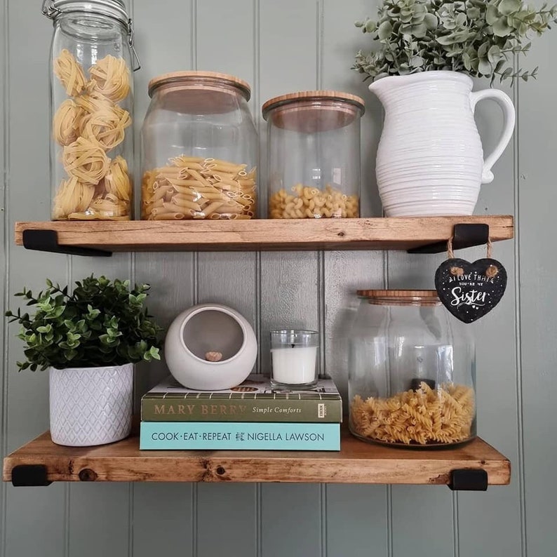 Rustic Shelf Hand Crafted Using Reclaimed Timber and - Etsy