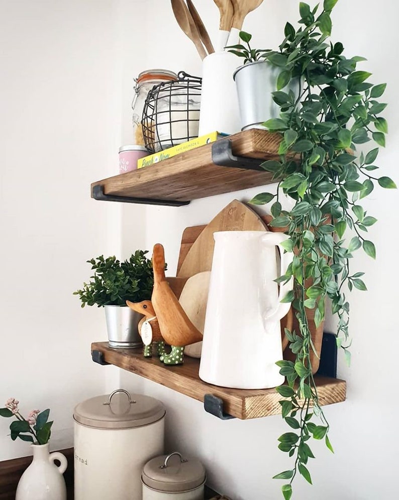 Rustic shelf hand crafted using reclaimed timber and | Etsy