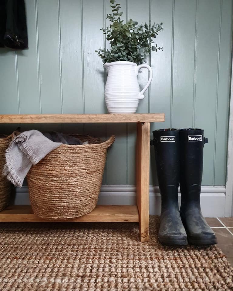 Rustic Reclaimed Wooden Bench / Hall Bench / Farmhouse Bench / - Etsy