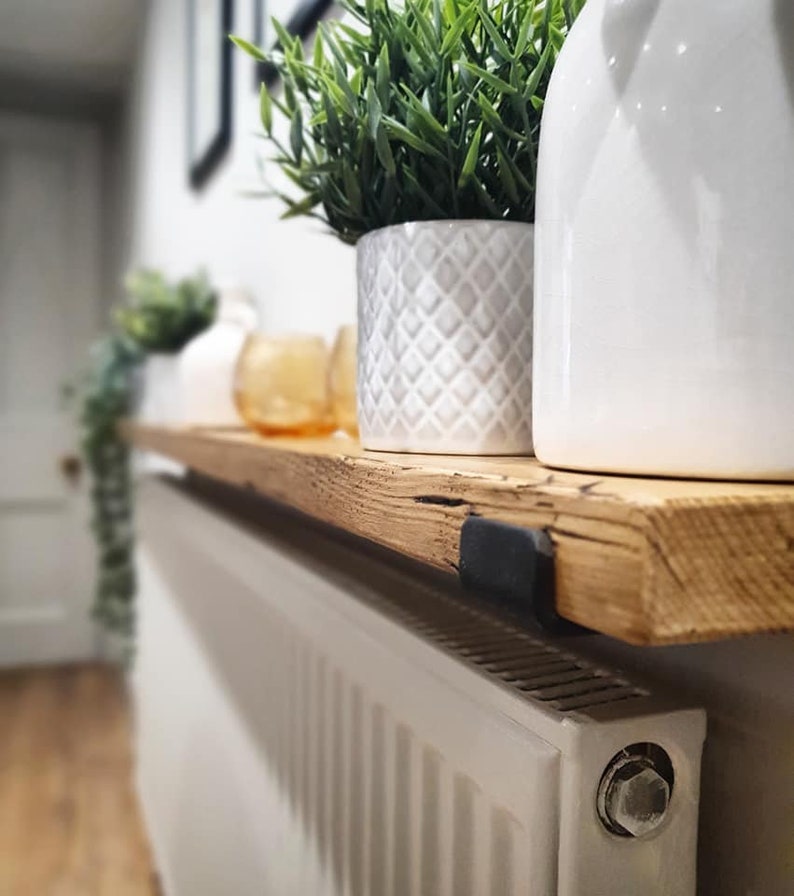 Hand Crafted Rustic Reclaimed Solid Pine Timber Radiator Shelf - Etsy