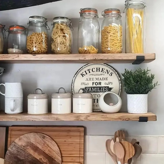 Rustic Shelf Hand Crafted Using Reclaimed Timber and | Etsy
