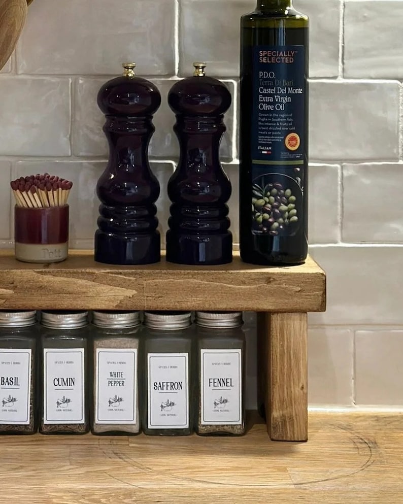 Worktop Riser/worktop Shelf/space Saver Hand Crafted From Reclaimed ...