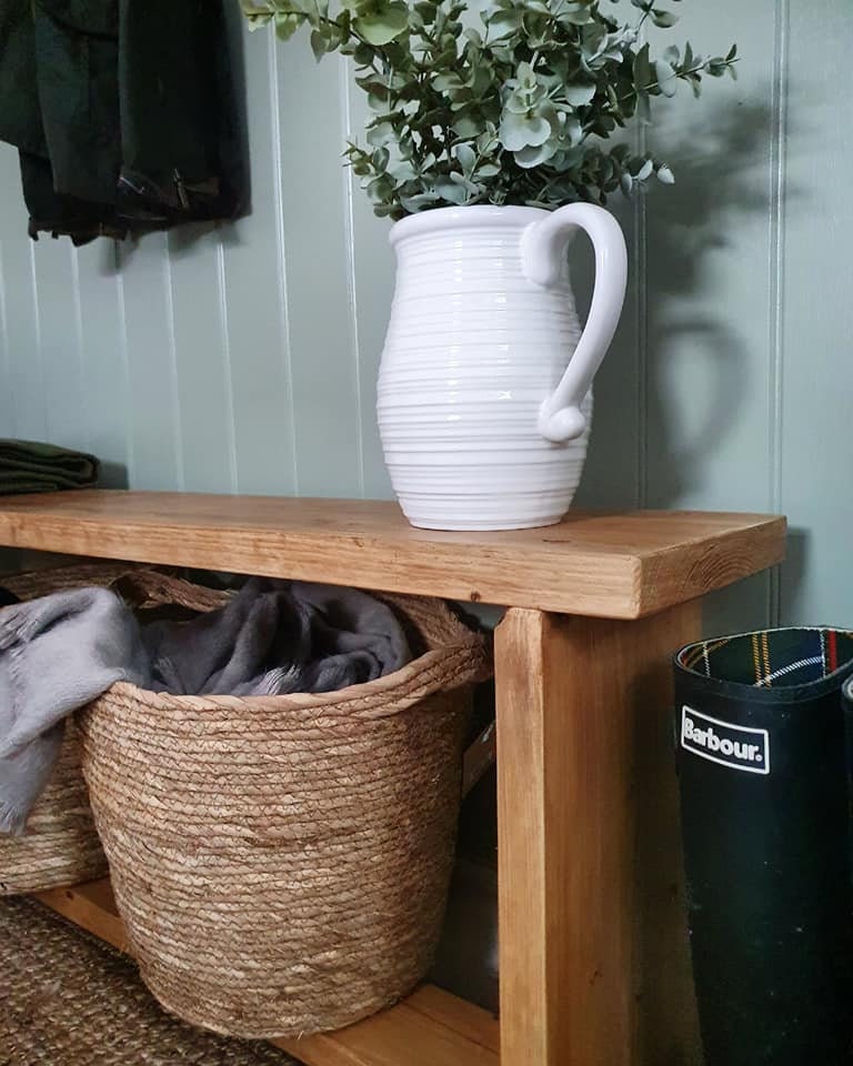 Rustic Reclaimed Wooden Bench / Hall Bench / Farmhouse Bench / - Etsy