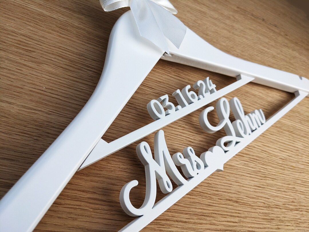 Personalized Hanger, Custom Hanger, Lazer Name Hanger, Wedding Hanger ...