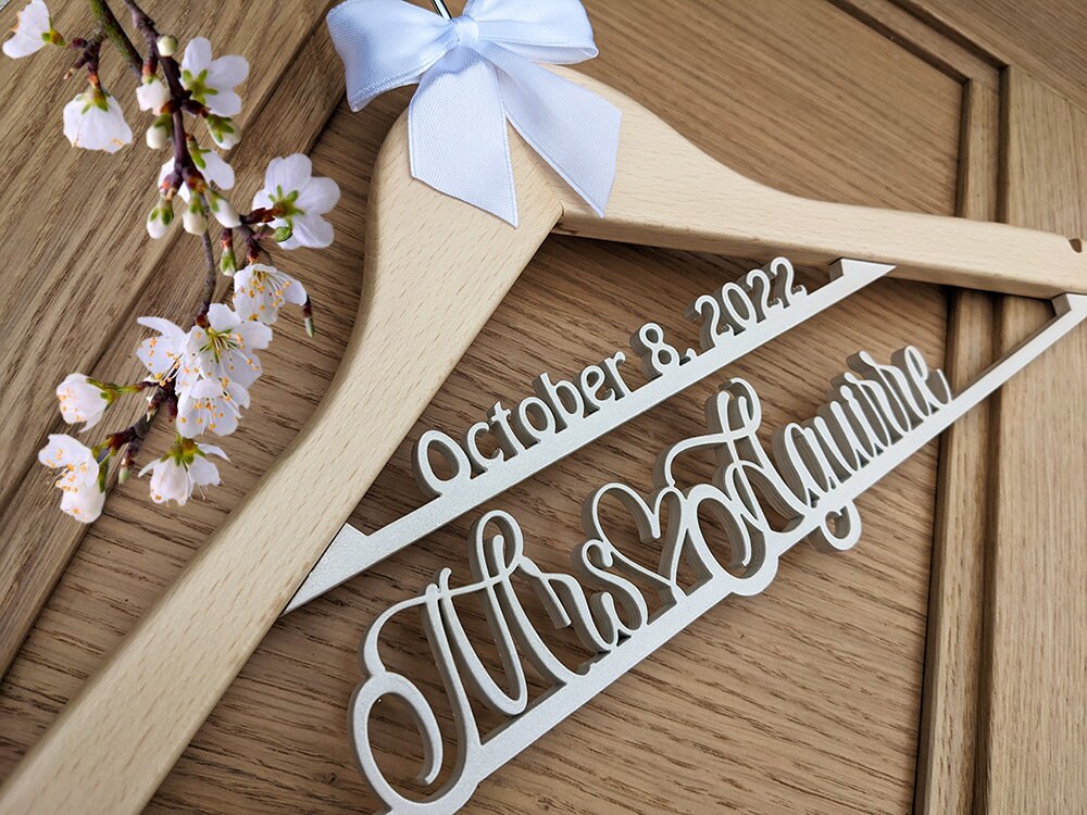 Wedding Dress Hanger Mrs Hanger Bridal Hanger Wedding - Etsy