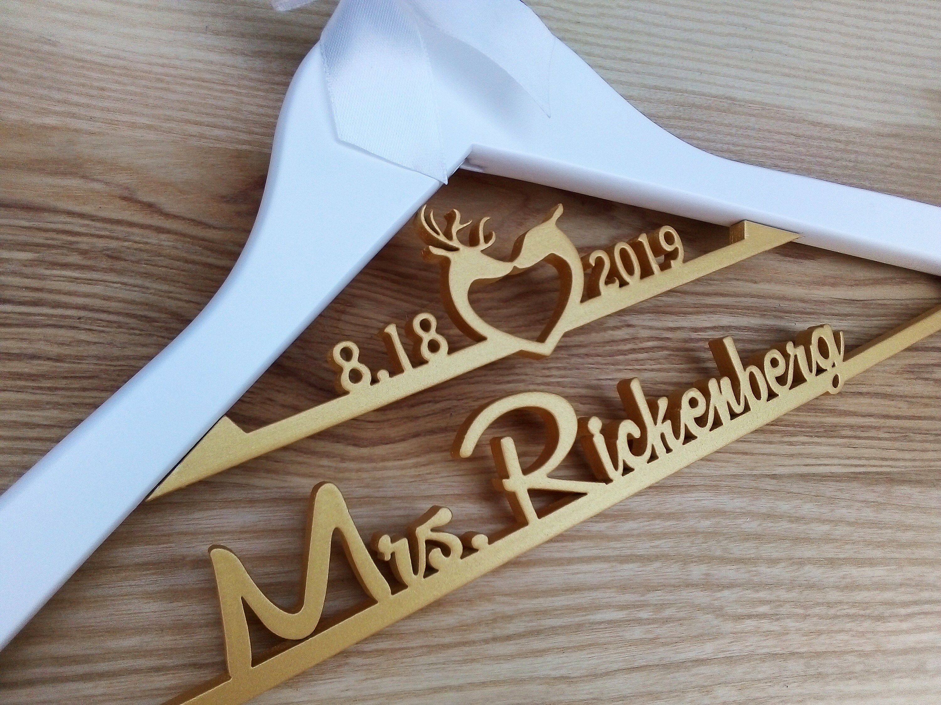 Personalized Hanger Custom Hanger Lazer Name Hanger Wedding | Etsy