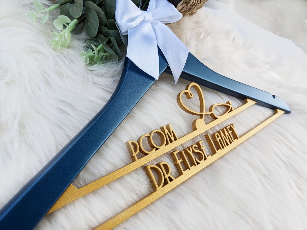 Stethoscope Hanger, White Coat Hanger, Gift for New Doctor, Christmas ...