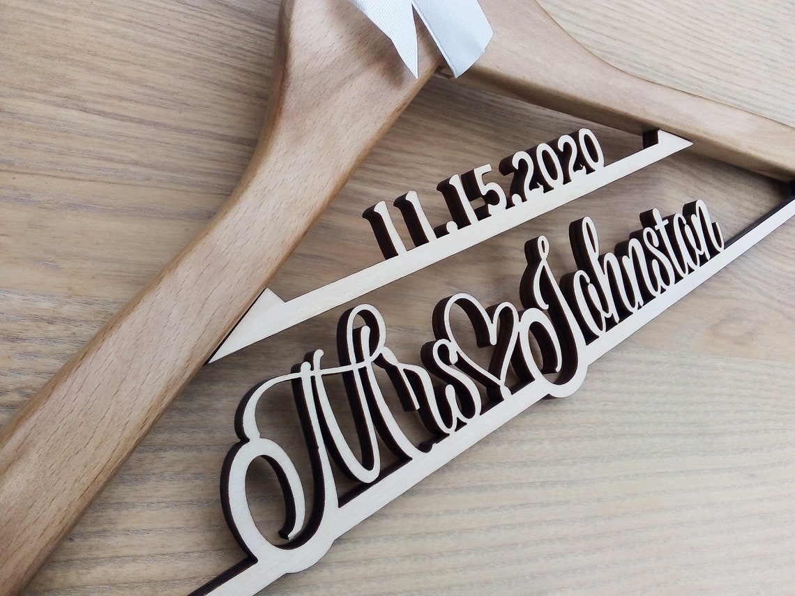 Bridal Dress Hanger Mrs Hanger Bridal Hanger Wedding - Etsy