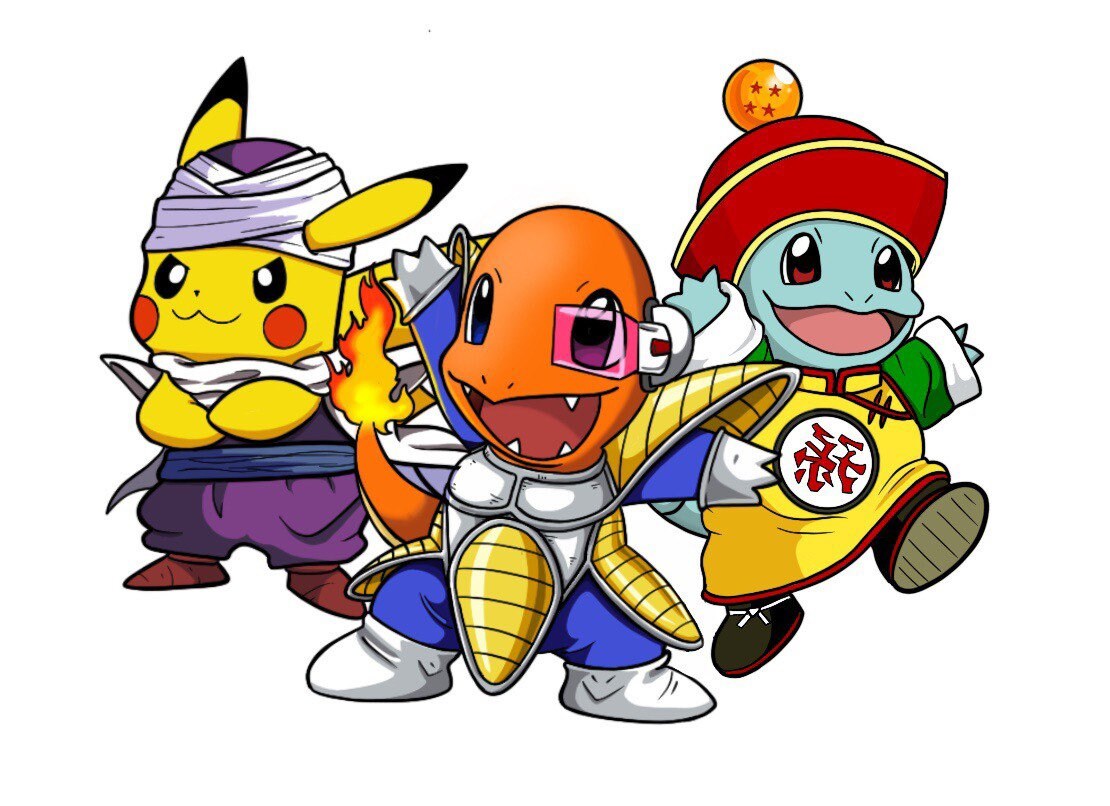 Pokémon/DBZ stickers | Etsy