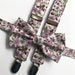 Floral Bow Tie Suspenders Floral Suspenders Bow Tie Unisex - Etsy