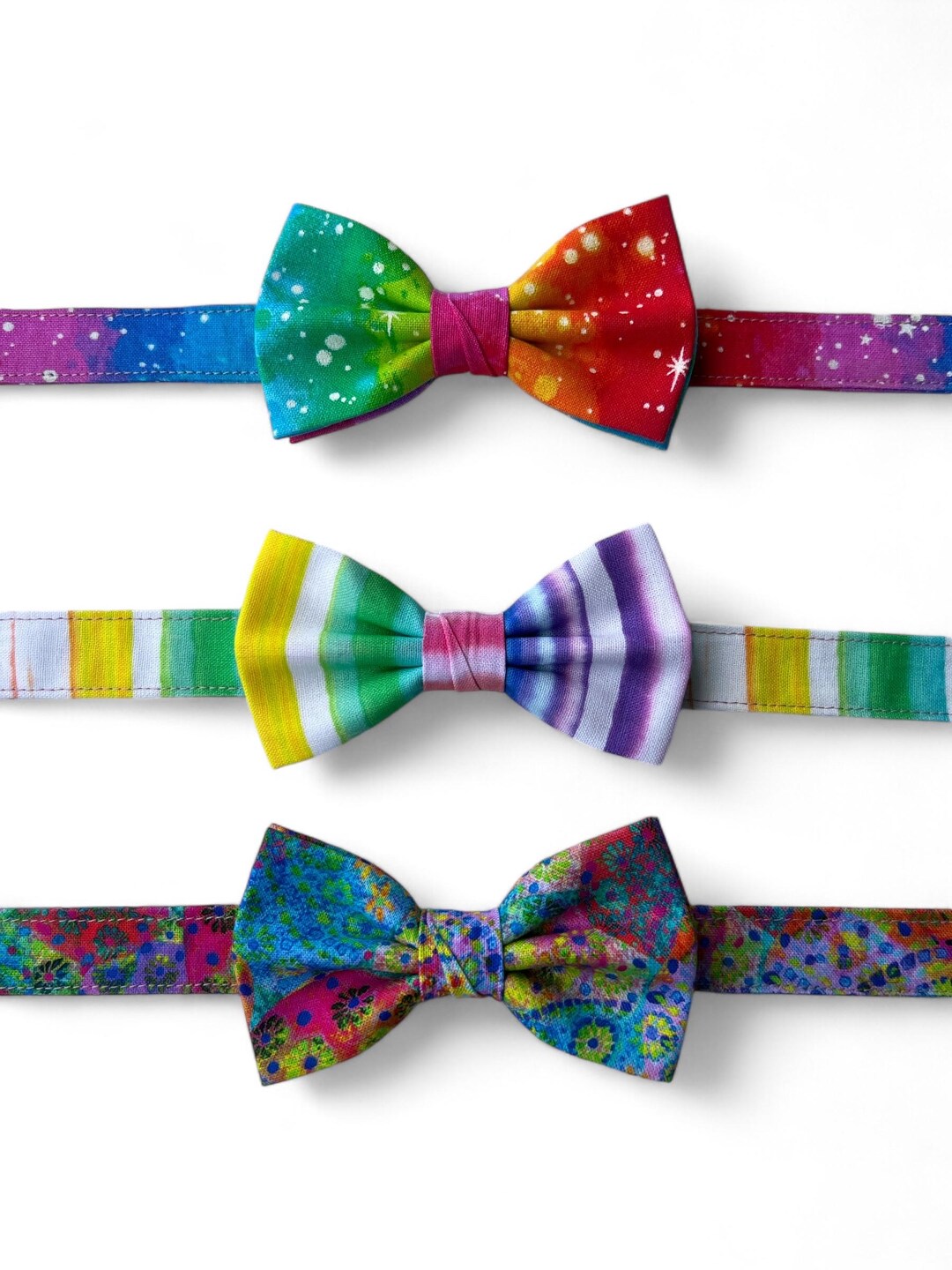 Rainbow Bow Tie for Kids and Adults, Colourful Bow Ties Men, Circus Bow ...