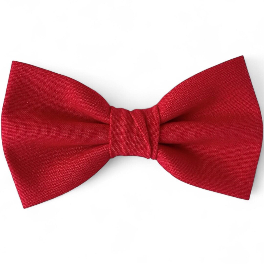 Scarlet Red Bow Tie Kids, Bright Red Kids Bow Tie, Pre-tied Bow Tie ...