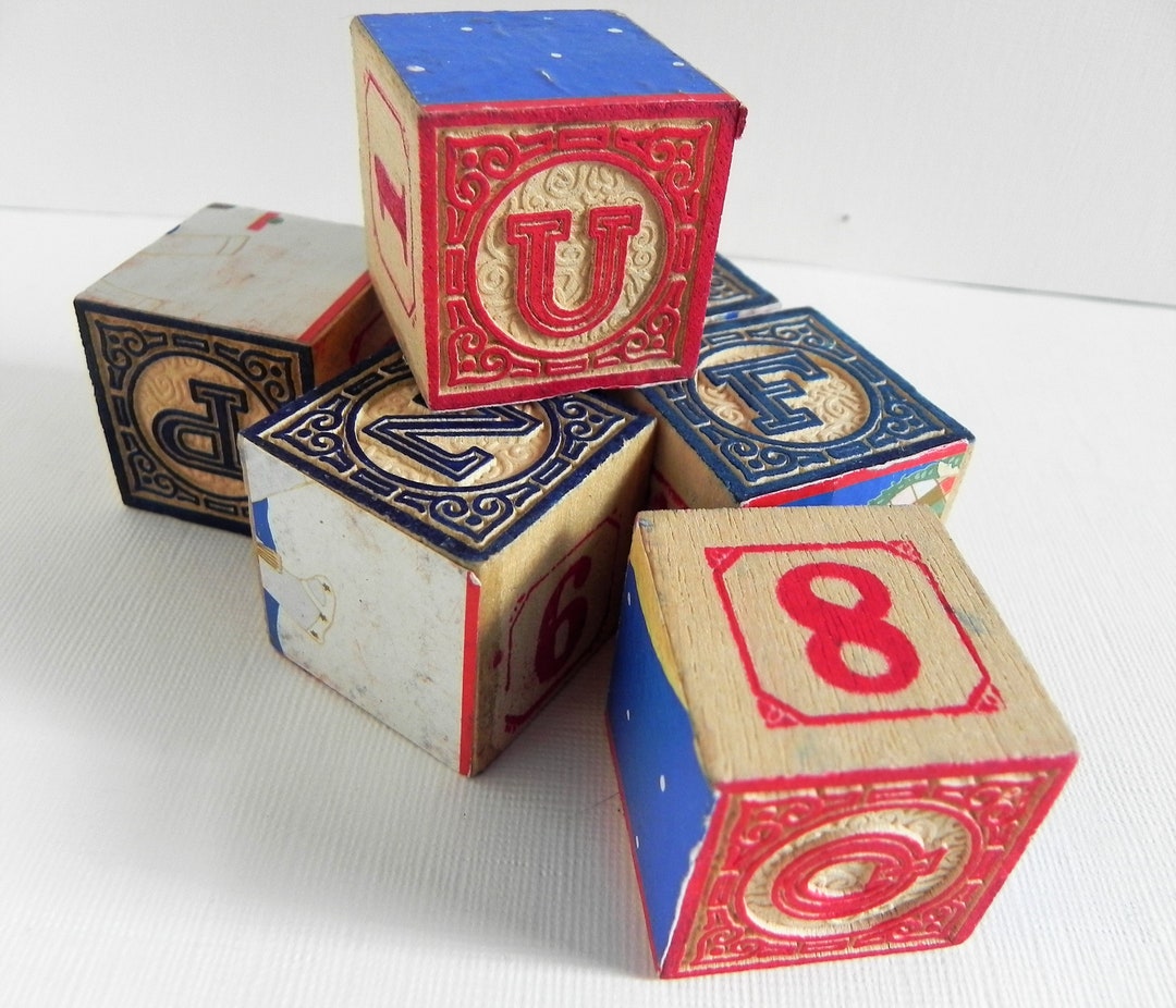 Vintage Gisela Graham Christmas Printing Block Letters / Puzzle ...