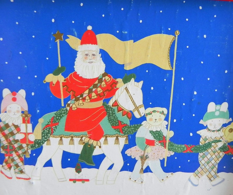 Vintage Gisela Graham Christmas Printing Block Letters / Puzzle ...