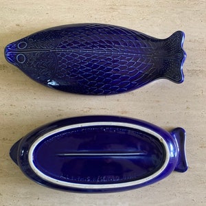 Mid-century, Large, Ceramic, Blue Fish by Environmental Ceramics, Inc ...