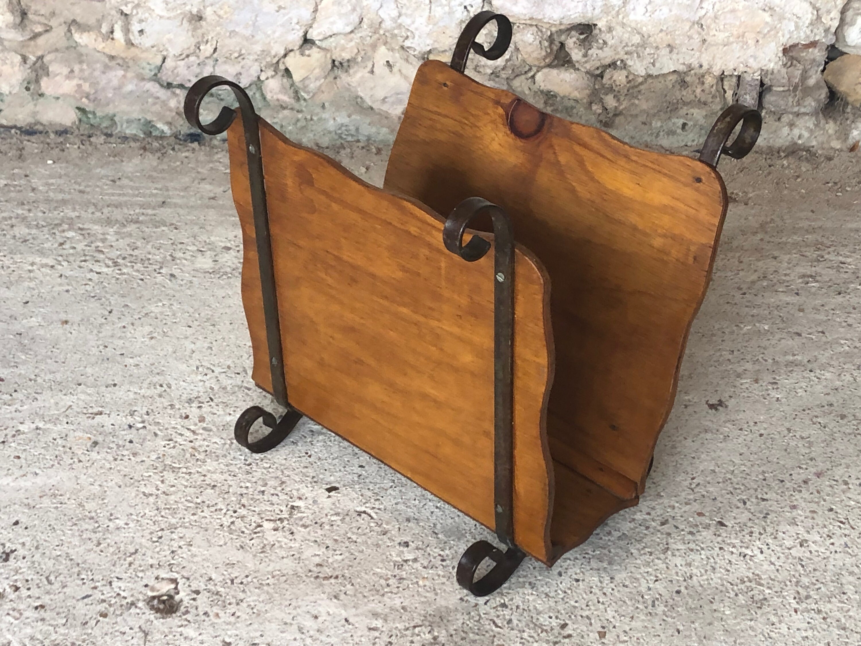 Rustic, Wood Magazine Rack, Circa 1950s - Etsy